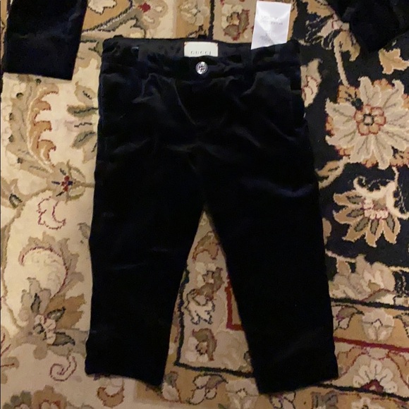 Gucci | Matching Sets | Kids Gucci Two Piece Velvet Suit | Poshmark